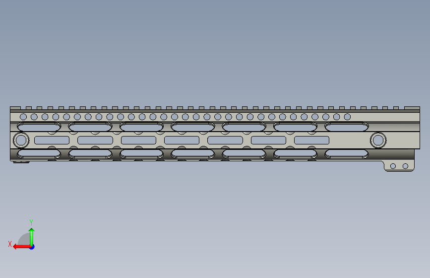AR导轨15mm TMin4 SLR金属护木模型M4AR16 MK18_STEP_模型图纸下载 – 懒石网