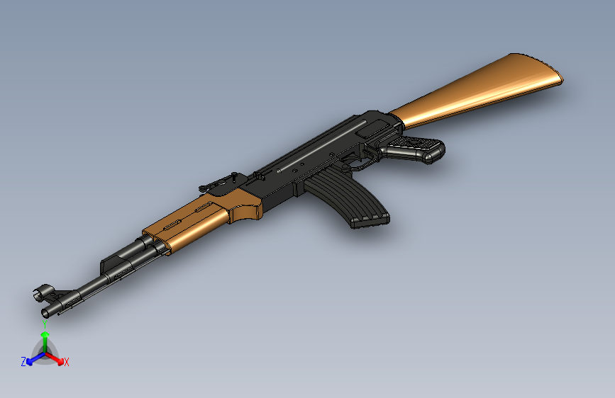 ak47_UG 12_模型图纸下载 – 懒石网