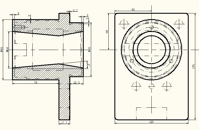 D1237-轴承托脚加工工艺及钻Φ8孔夹具设计三维三维ProE5.0无参+CAD+说明书==1472506=500_SOLIDWORKS ...