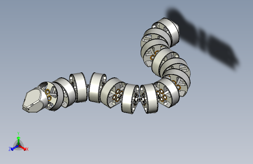 蛇形机器人_模型下载 – 懒石网