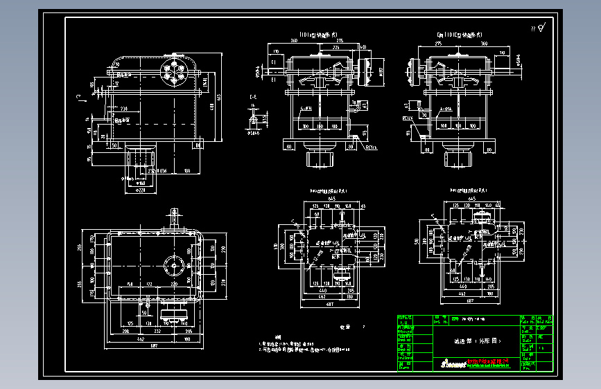 减速器_AutoCAD_模型下载 – 懒石网
