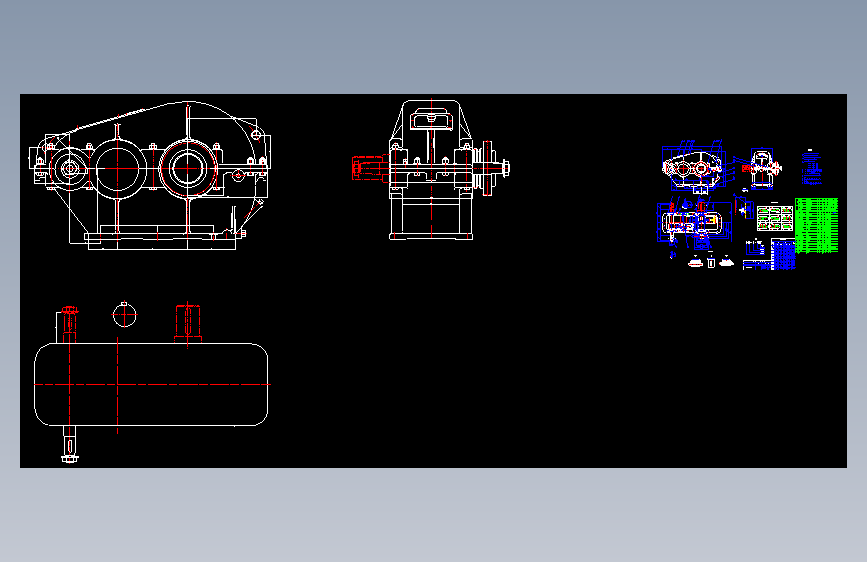 ZQ_系列减速机_AutoCAD 2007_模型图纸下载 – 懒石网
