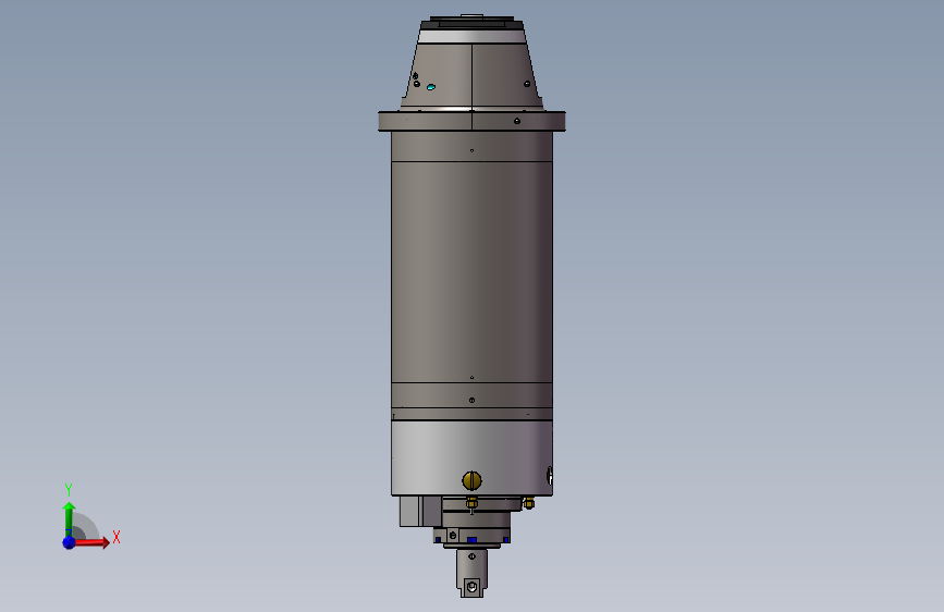 电主轴HSK-A100-MF_SOLIDWORKS 2018_模型图纸下载 – 懒石网