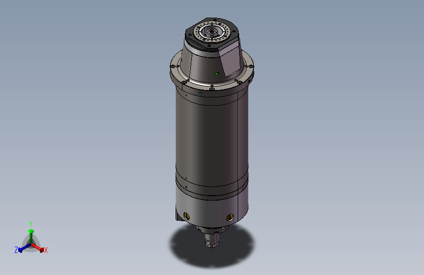 电主轴HSK-A100-MF_SOLIDWORKS 2018_模型图纸下载 – 懒石网