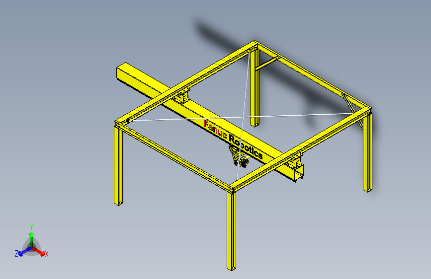 Fanuc M16i 龙门机器人_STEP_模型图纸下载 – 懒石网