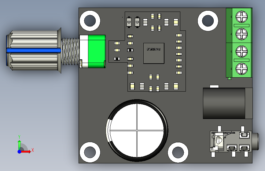 12V 2x15W数字功放--STEPIGES_STEP_模型图纸下载 – 懒石网