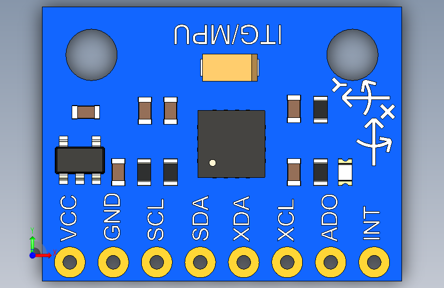 加速度陀螺仪模块--STEPIGES_STEP_模型图纸下载 – 懒石网