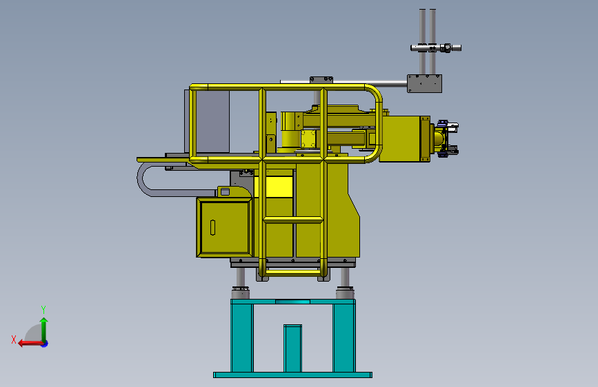压铸机周边三手（伺服取件机）MF800_SOLIDWORKS 2018_模型图纸下载 – 懒石网