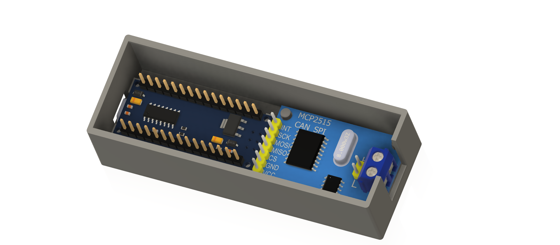 MCP2515 Arduino Nano CAN-USB_IGES_模型图纸下载 – 懒石网