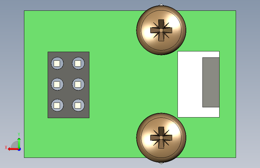FFC 6 针适配器转 2.54mm_STEP_模型图纸下载 – 懒石网