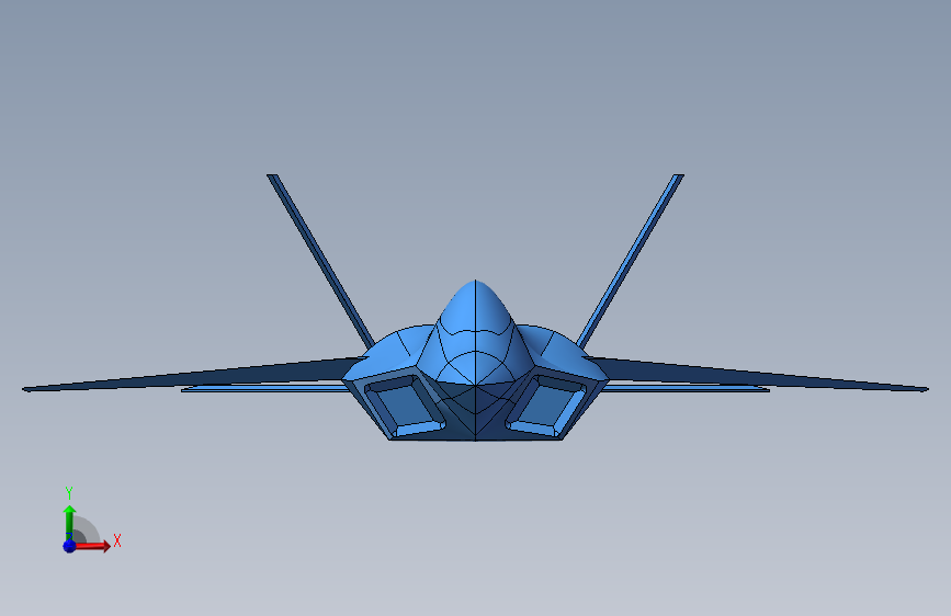 F22猛禽战斗机_SOLIDWORKS 2024_模型图纸下载 – 懒石网