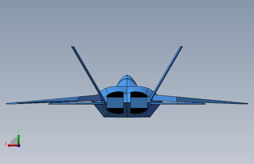 F22猛禽战斗机_SOLIDWORKS 2024_模型图纸下载 – 懒石网