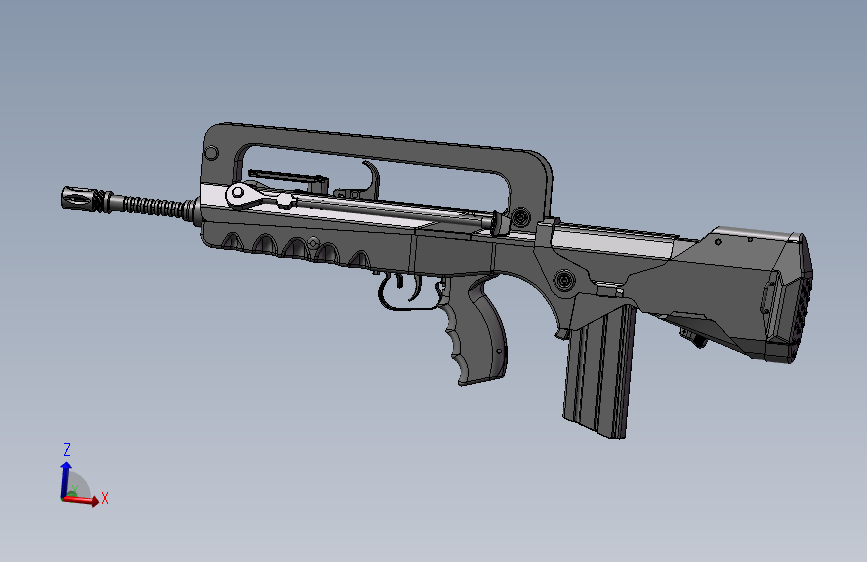 famas法玛斯建模模型_SOLIDWORKS 2022_模型图纸下载 – 懒石网