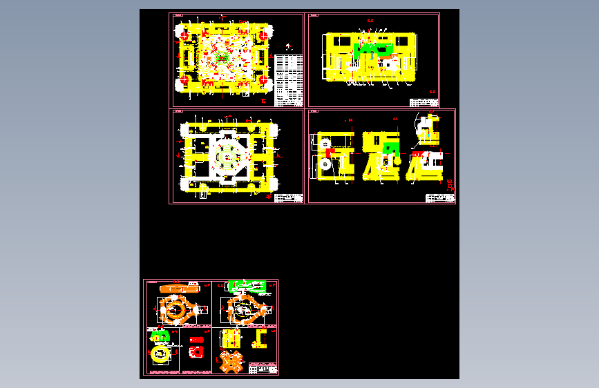 切边冲孔模_AutoCAD 2004_模型图纸下载 – 懒石网