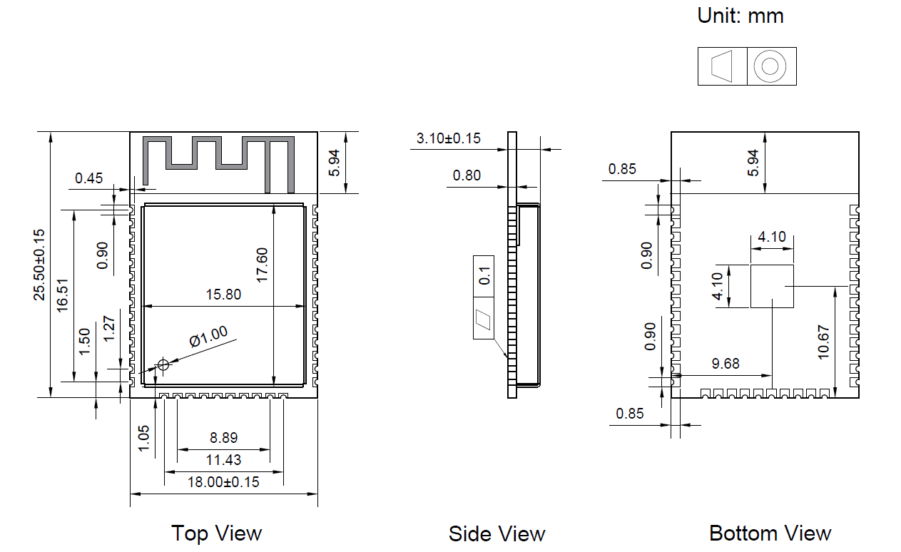 ESP32-WROOM-32D模块_STEP_模型图纸下载 – 懒石网