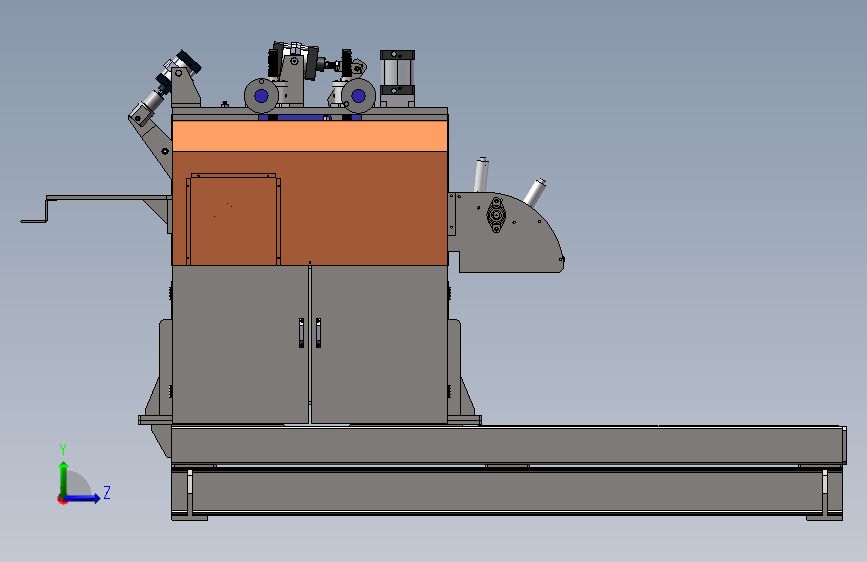 NFMF系列数控解料校平机_SOLIDWORKS 2019_模型图纸下载 – 懒石网