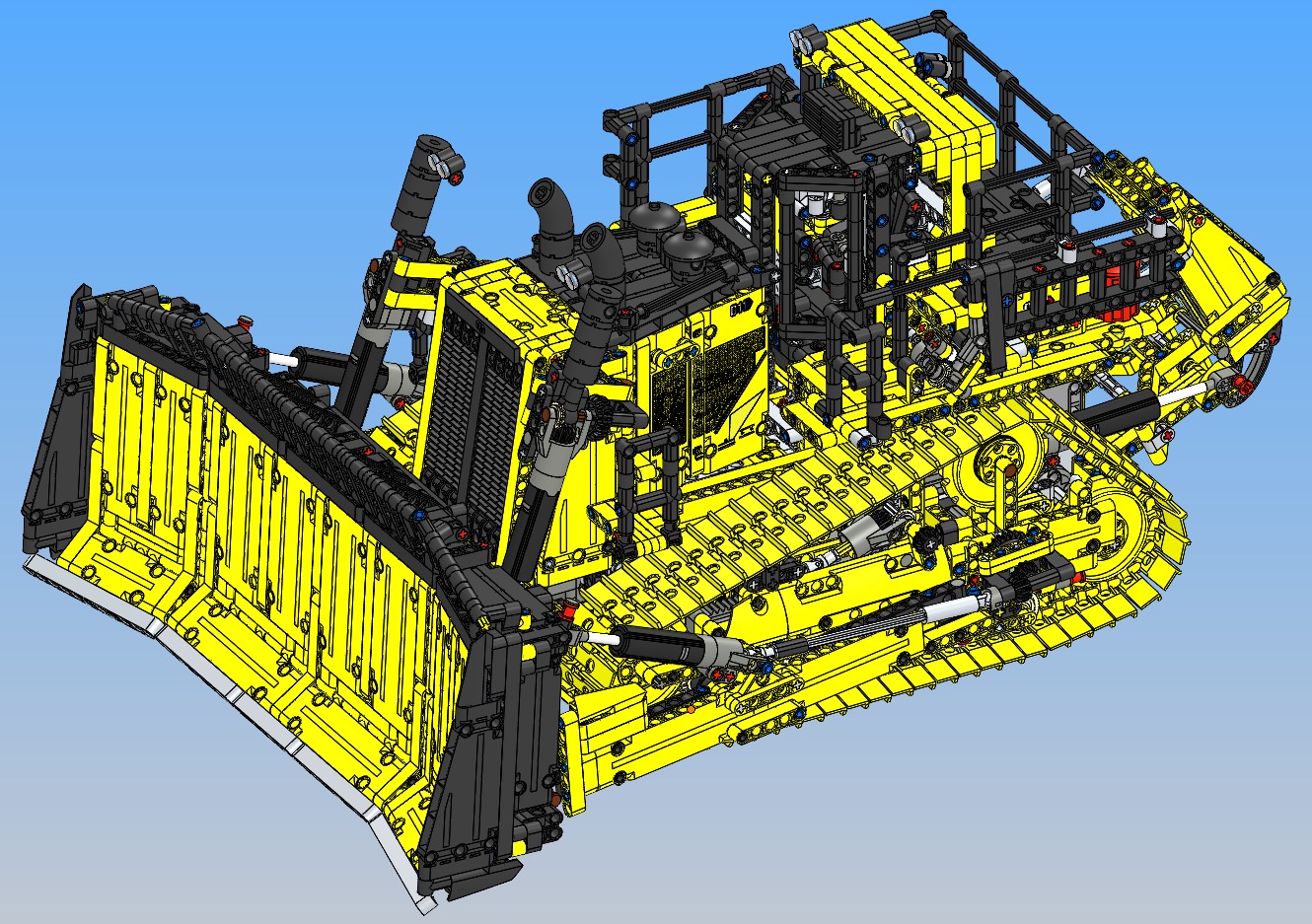 卡特彼勒D11推土机立体 STP_SOLIDWORKS 2016_模型图纸下载 – 懒石网