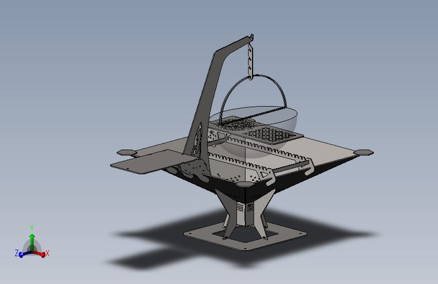 xmassage grill_SOLIDWORKS_模型下载 – 懒石网