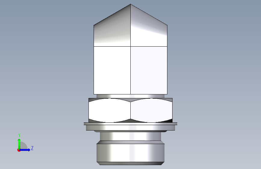 Lok外螺纹螺柱弯头12 16C4OMLOS_STEP_模型图纸下载 – 懒石网