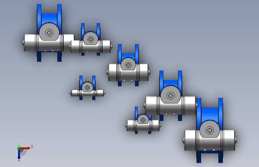 7款D641X-16 气动法兰蝶阀_SOLIDWORKS 2017_模型图纸下载 – 懒石网