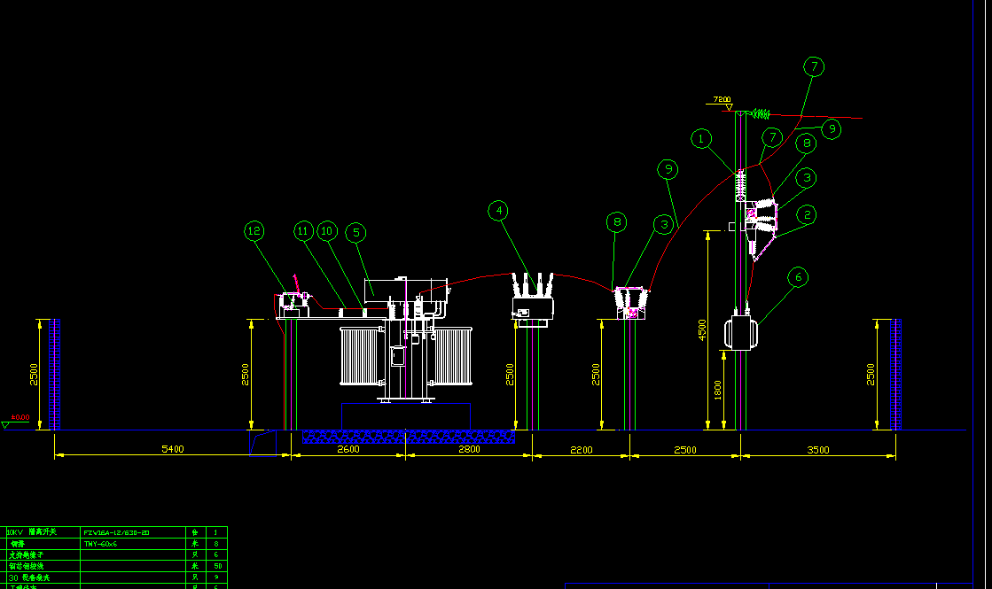 35KV发电厂电气设计_AutoCAD 2007_模型图纸下载 – 懒石网