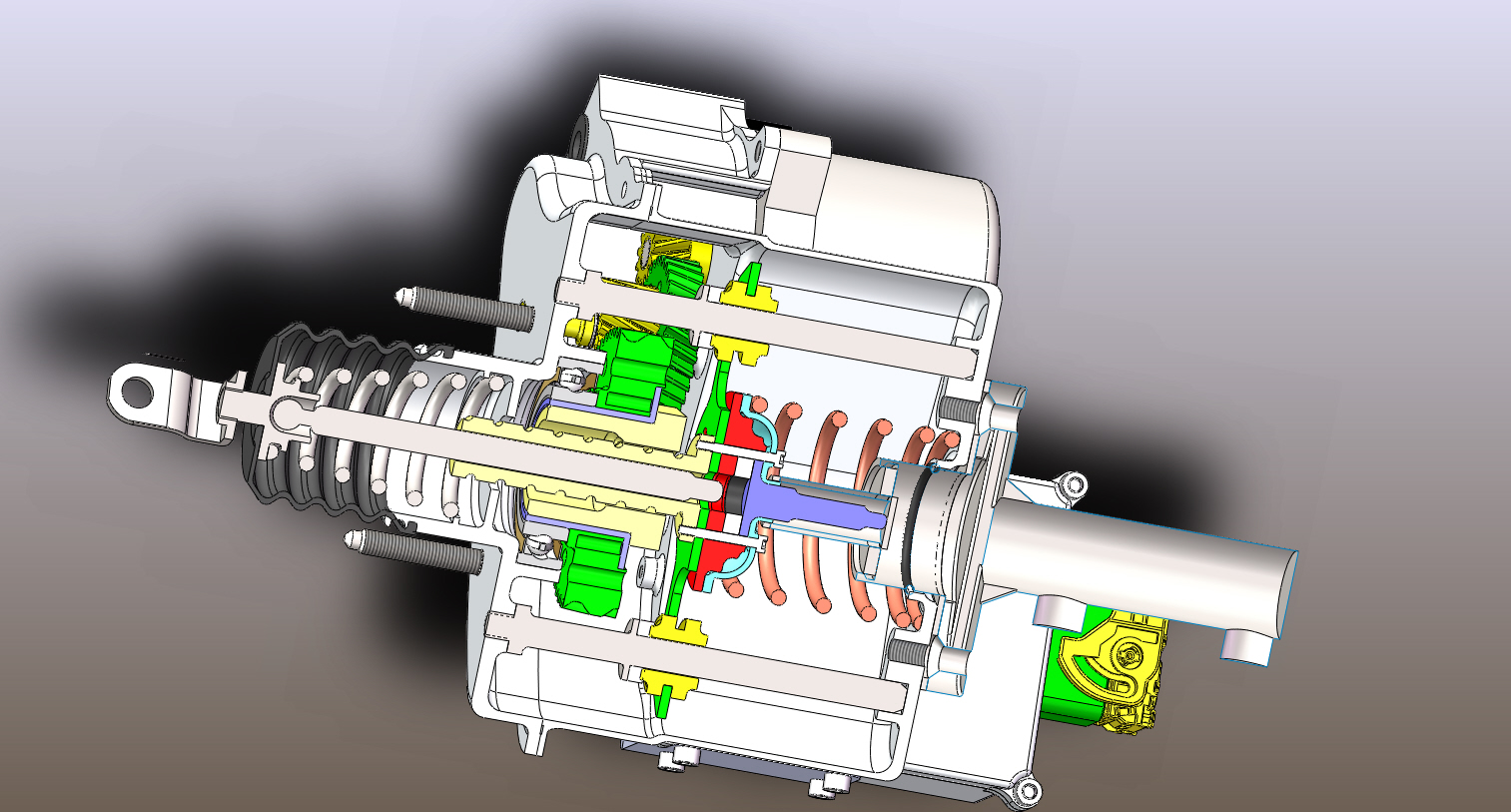 iBooster线控制动系统总成---1131531=500_SOLIDWORKS _模型图纸下载 – 懒石网