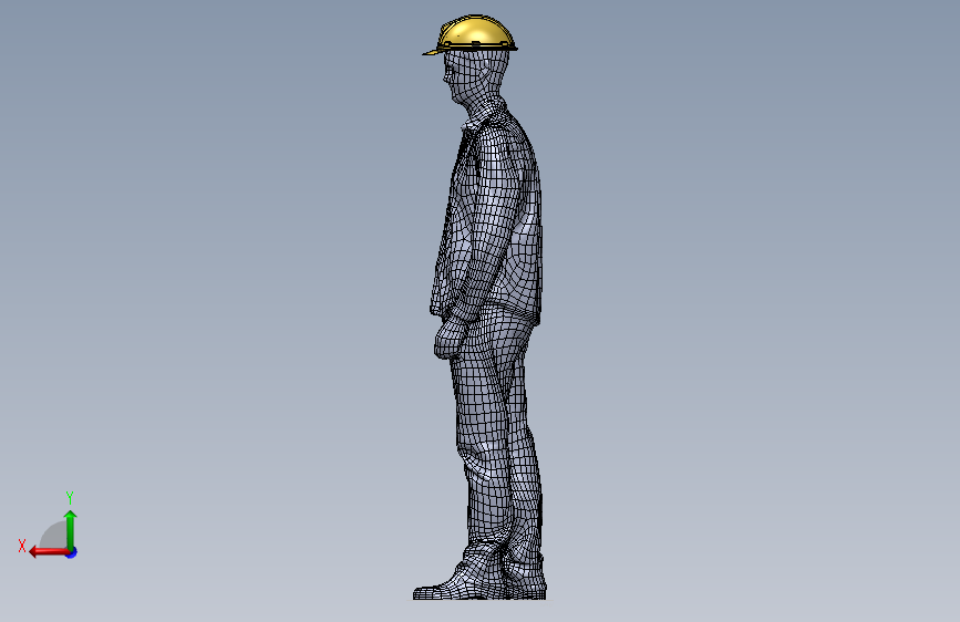 人体模型worker_1800h-2020-1 4 SW X_T_SOLIDWORKS 2020_模型图纸下载 – 懒石网