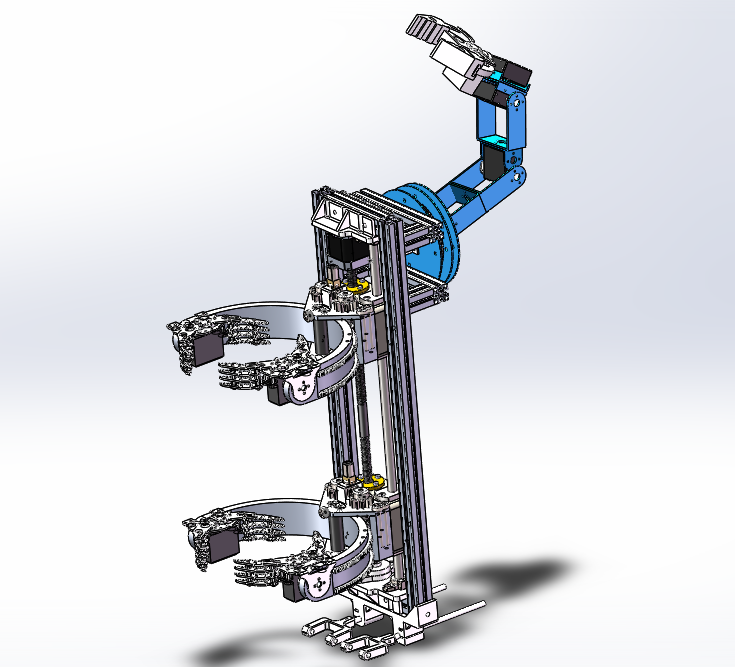 攀爬机器人 3D模型sw2016含cad可编辑_SOLIDWORKS 2016_模型图纸免费下载 – 懒石网