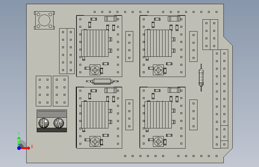 Arduino_Uno_CNC_Shield_V3_STEP_模型图纸下载 – 懒石网