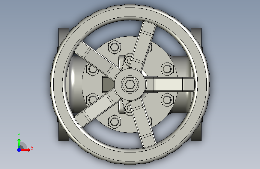 针阀DN80-dtk_STEP_模型图纸下载 – 懒石网