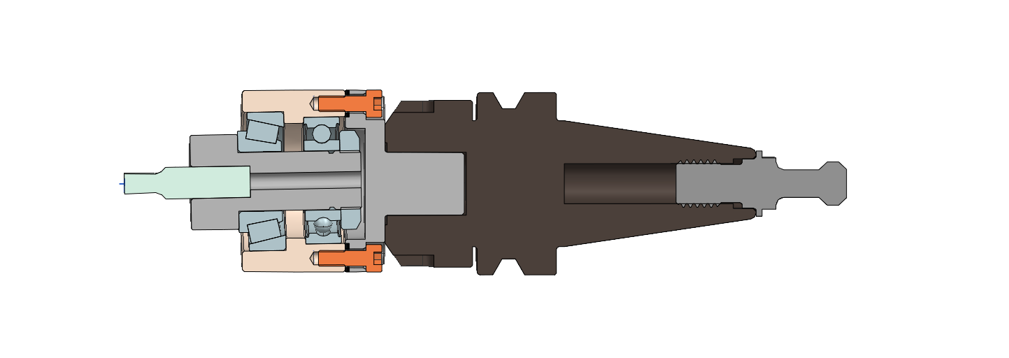 CNC BT30旋转拉刀_Parasolid_模型图纸下载 – 懒石网