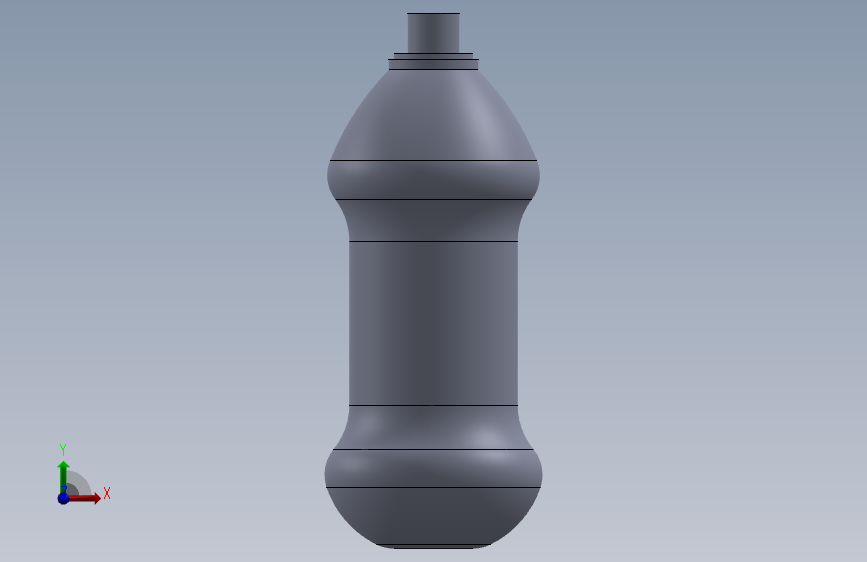 具有优美设计的SOLIDWORKS 2024瓶子。_SOLIDWORKS 2024_模型图纸下载 – 懒石网