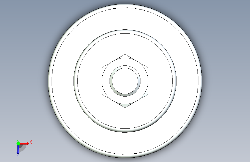 脚轮脚杯3D WAK02-D80-M16-L125.x_t_Parasolid_模型图纸下载 – 懒石网