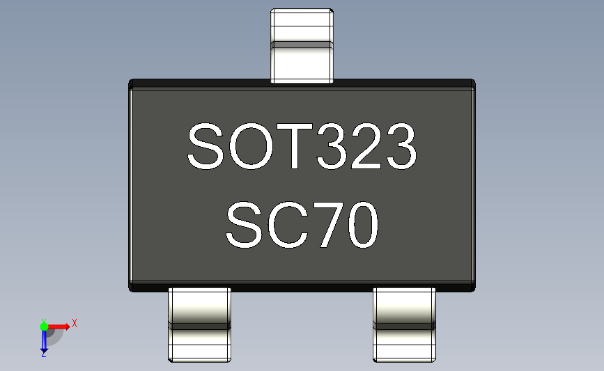 SOT323 (SC70-3)_IGES_模型图纸下载 – 懒石网
