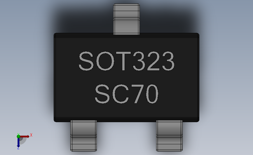 User Library-SOT323 (SC70-3)-1_SOLIDWORKS 2011_模型图纸下载 – 懒石网