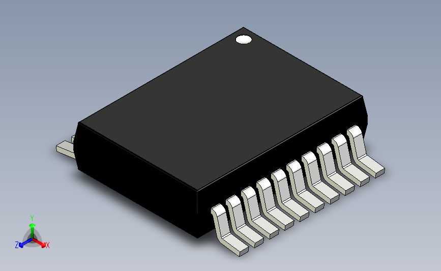 User Library-SSOP 20 PIN-1_ (3)_UG_模型图纸下载 – 懒石网