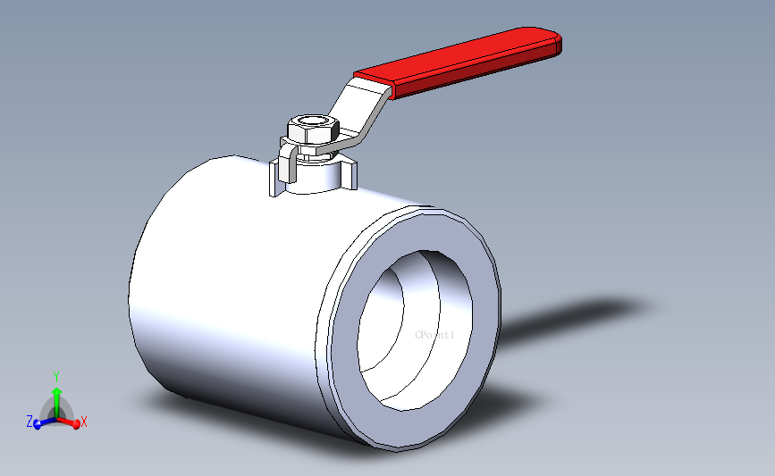 阀门sw3dps-1_2 in ball valve_SOLIDWORKS 2011_模型图纸下载 – 懒石网