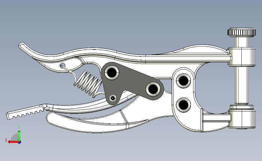 夹钳HS-51000_IGES_模型图纸下载 – 懒石网