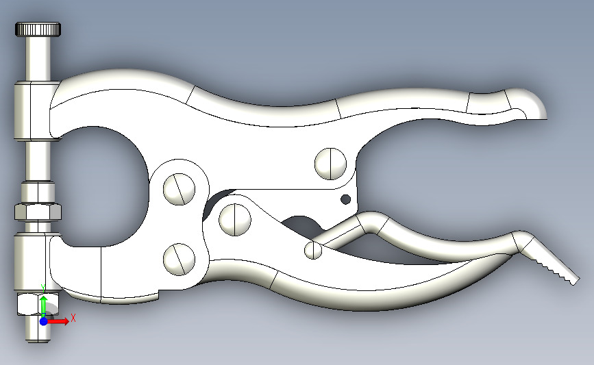 夹钳HS-51010_IGES_模型图纸下载 – 懒石网