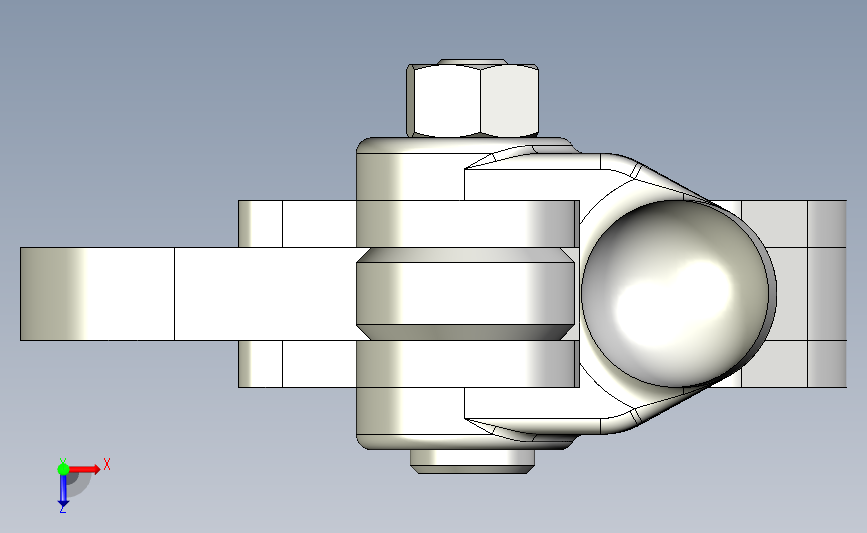 夹钳HS-70300T_IGES_模型图纸下载 – 懒石网