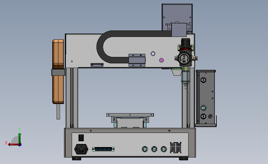桌面式三轴点胶机_SOLIDWORKS 2013_模型图纸免费下载 – 懒石网