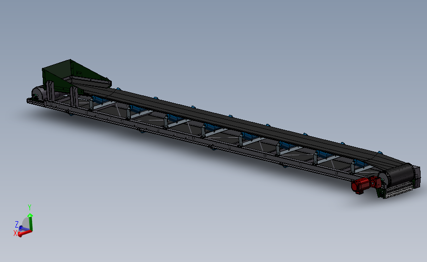 散货装船机固定皮带机设计(sw12+cad+说明书)_SOLIDWORKS 2012_模型图纸下载 – 懒石网