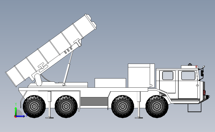 WS-2D火箭炮_SOLIDWORKS 2012_模型图纸下载 – 懒石网