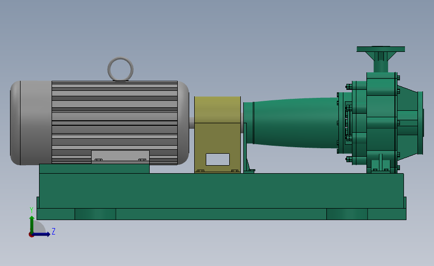 （FMB型）耐腐耐磨料浆泵[FMB40-32-160]_SOLIDWORKS 2018_模型图纸下载 – 懒石网