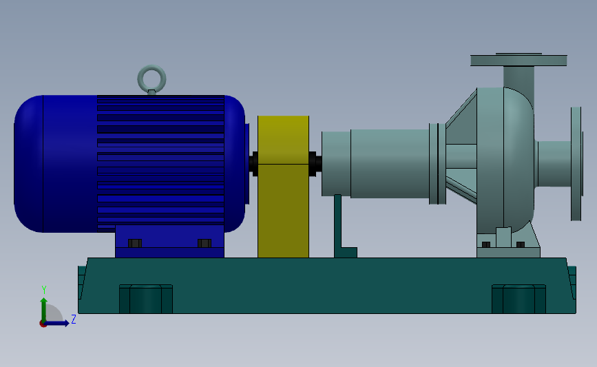 WRY系列 热油泵-1[WRY50-32-150]_SOLIDWORKS 2018_模型图纸下载 – 懒石网