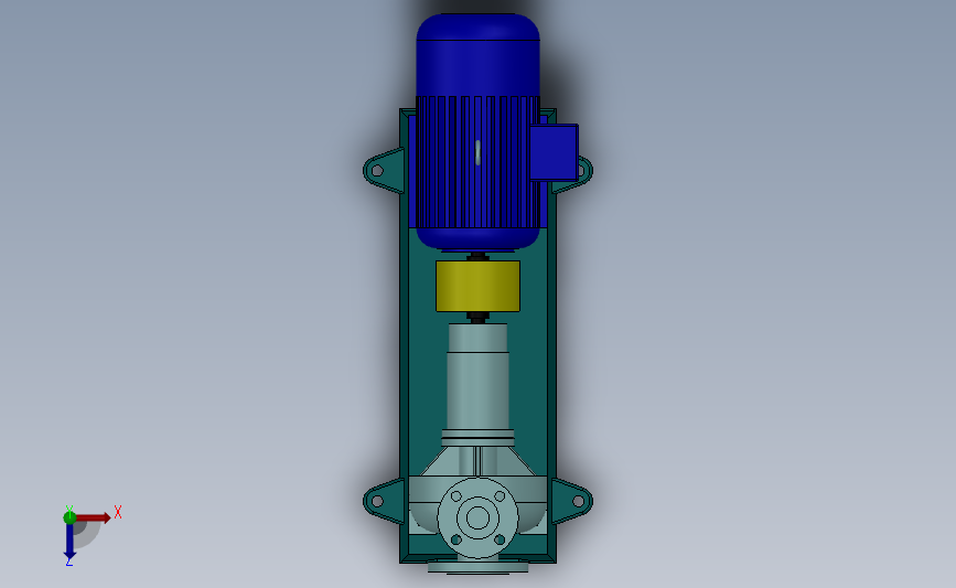 WRY系列 热油泵-1[WRY65-40-160]_SOLIDWORKS 2018_模型图纸下载 – 懒石网