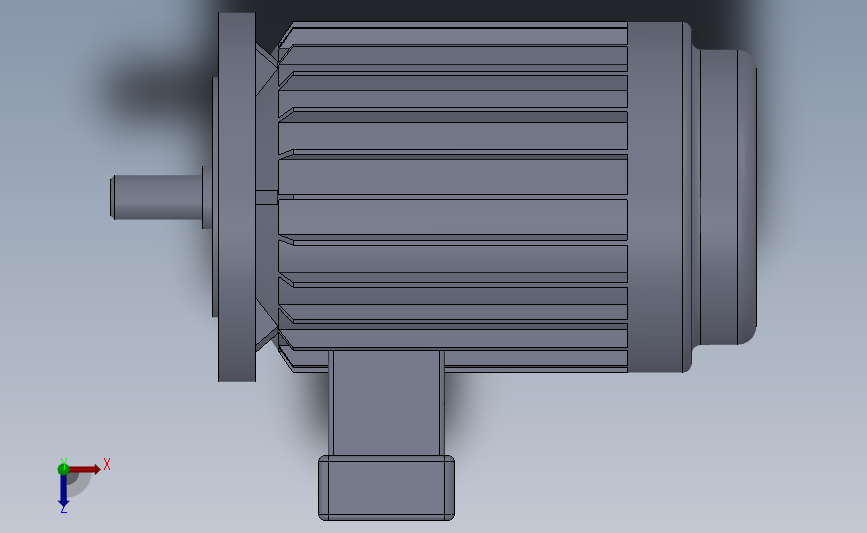 YE3电动机(80-180M）[90S(2,4,6,8)]_SOLIDWORKS 2018_模型图纸下载 – 懒石网