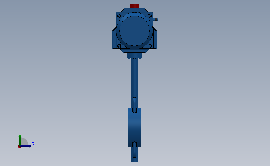 RV D671F对夹式气动蝶阀[RV V671H-10PG]_SOLIDWORKS 2018_模型图纸下载 – 懒石网
