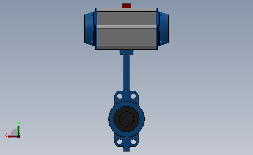 RV D671F对夹式气动蝶阀[RV V671H-10PG]_SOLIDWORKS 2018_模型图纸下载 – 懒石网