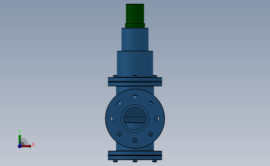 Y42X减压阀[Y42X减压阀]通径65_SOLIDWORKS 2018_模型图纸下载 – 懒石网